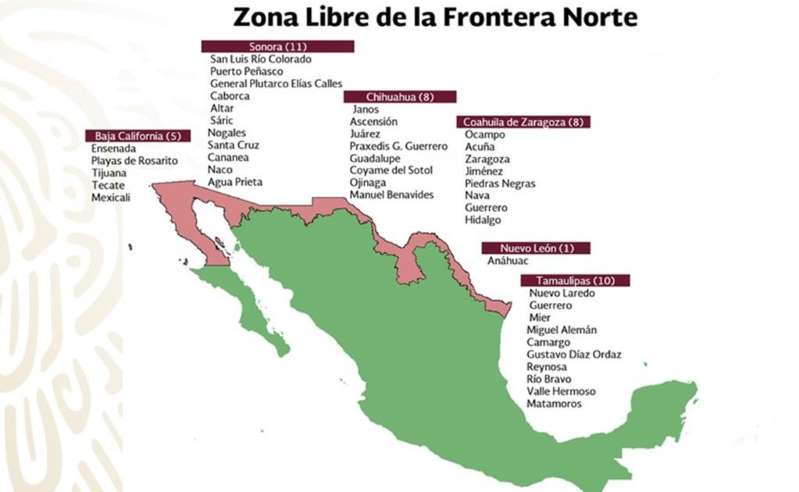 Decreto para Estímulos Fiscales para la Región Fronteriza Norte